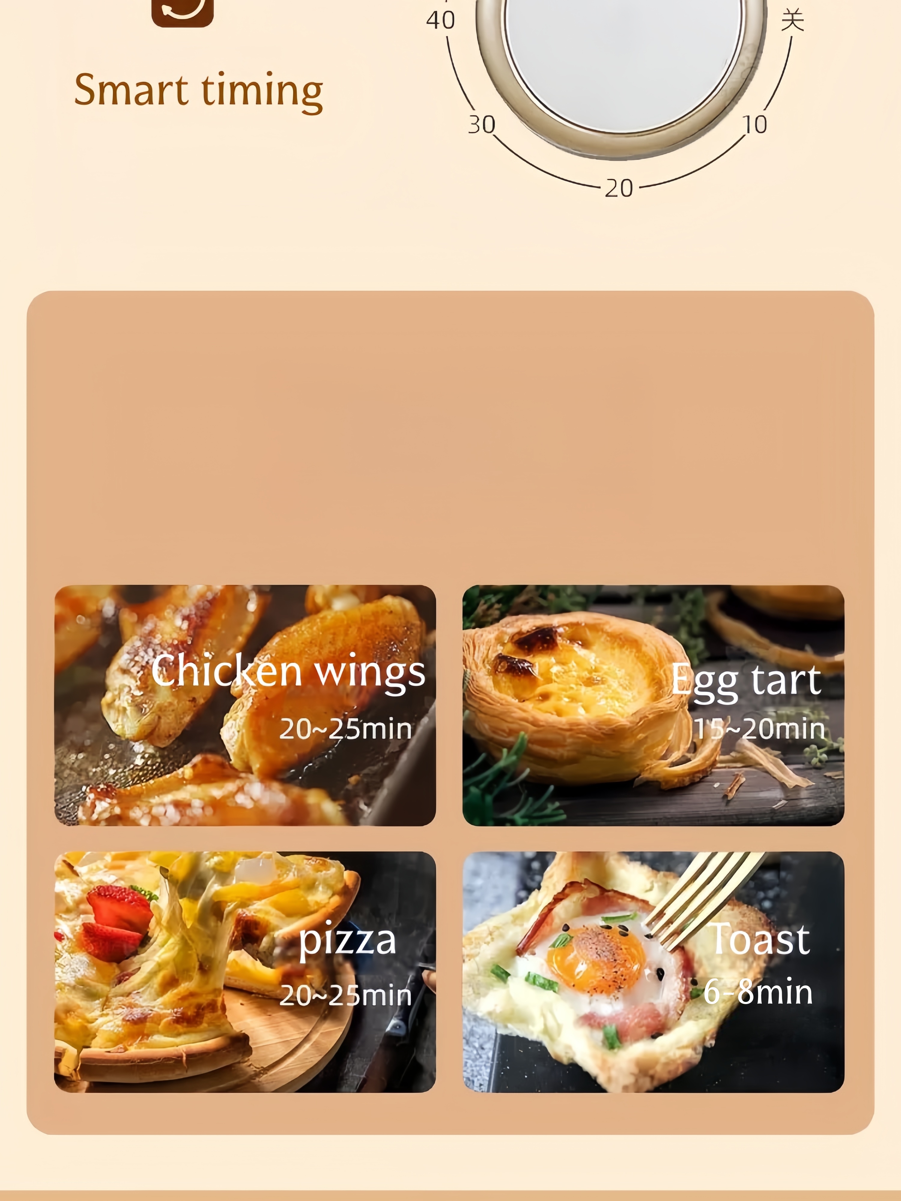 12L Household Electric Oven Microwave Bakes Cakes And Bread With Timer ...