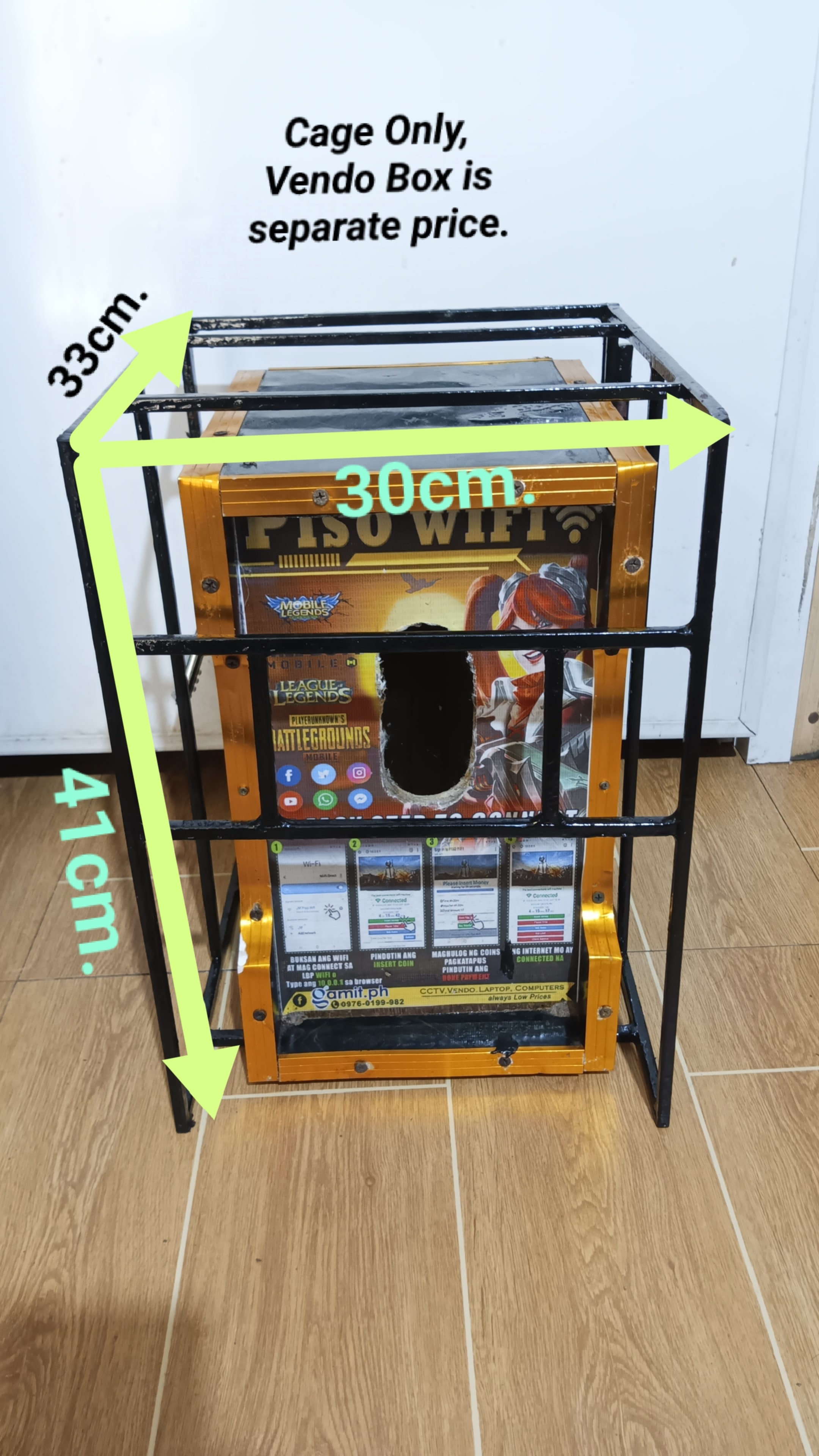 Piso Wifi Vendo Cage High Quality Back Door Open W30cm/L33cm/H41cm ...