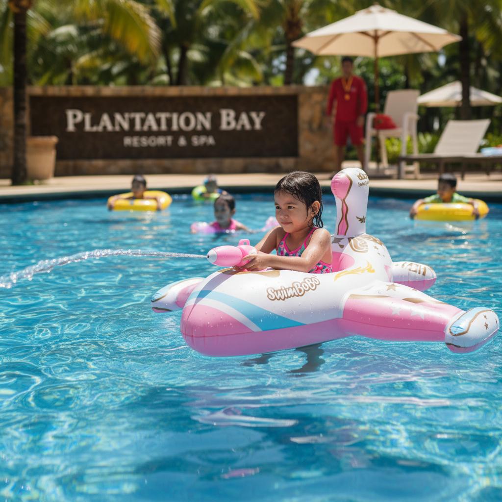 Children's salbabida floater motorboat water inflatable water mount ...