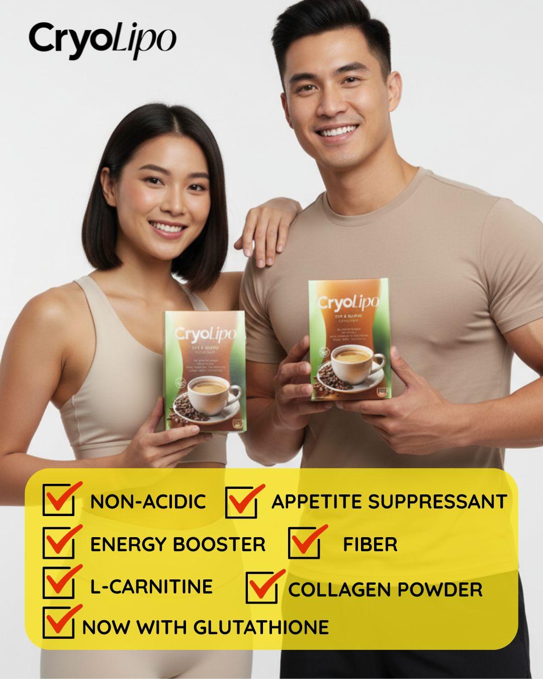 CryoLipo Coffee - Non-Acidic with L-Carnitine Collagen Glutathione ...