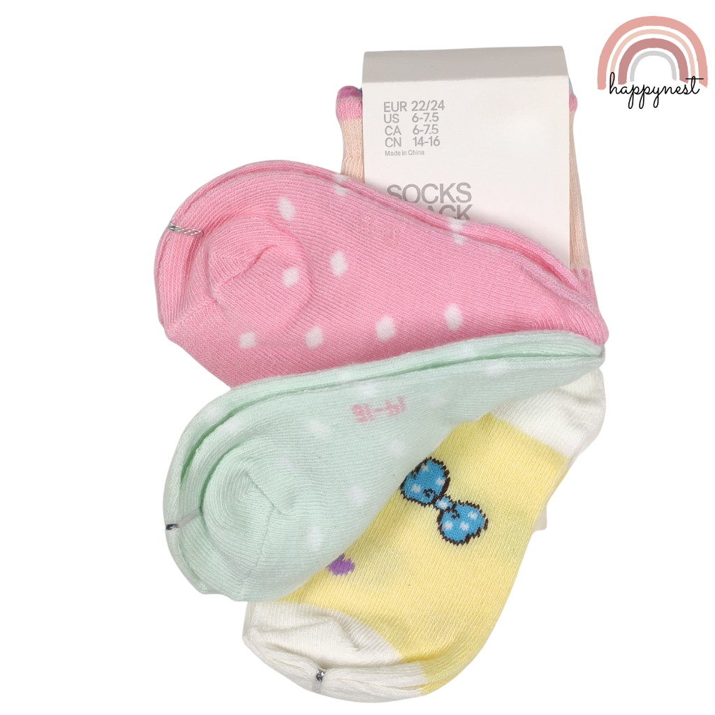 HM Socks for KIDS 1 to 9 Years Old random designs 3 pairs / pack ...