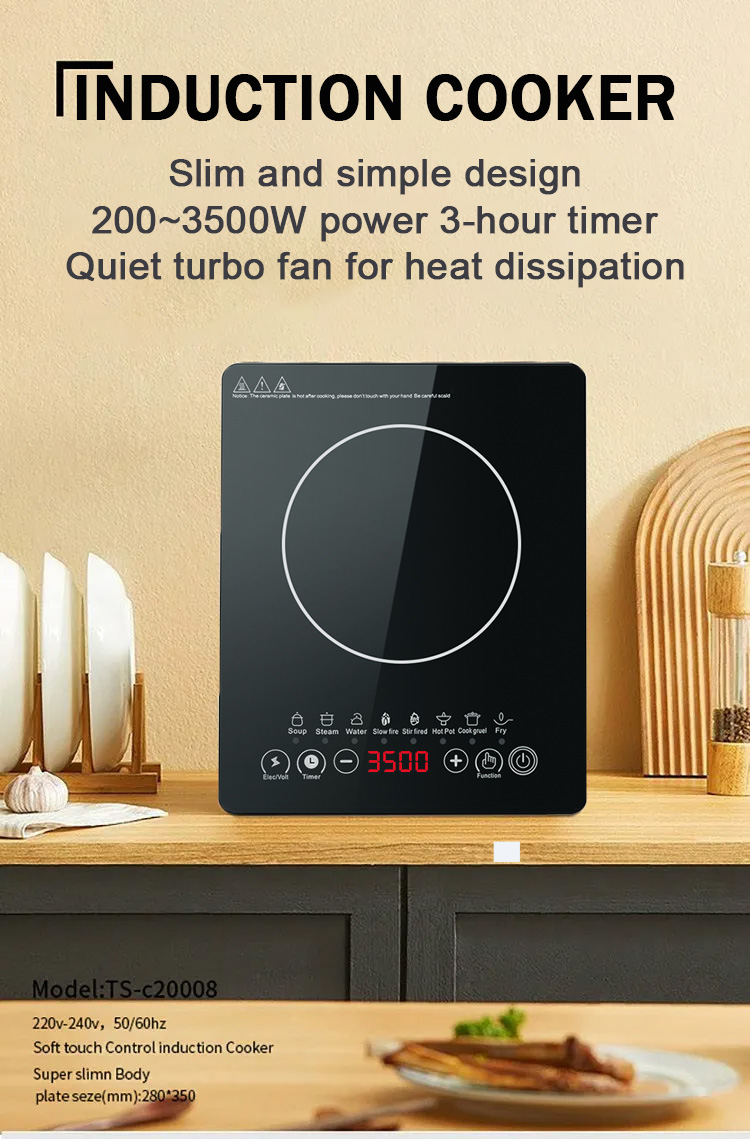 TOSHIBA 3500W Induction Cooktop Inverter Induction Cooker Touch Screen ...
