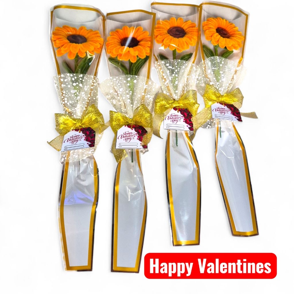 Valentines day gift ideas,Fuzzy wire flower, Sunflower/Rose/Gerbera ...