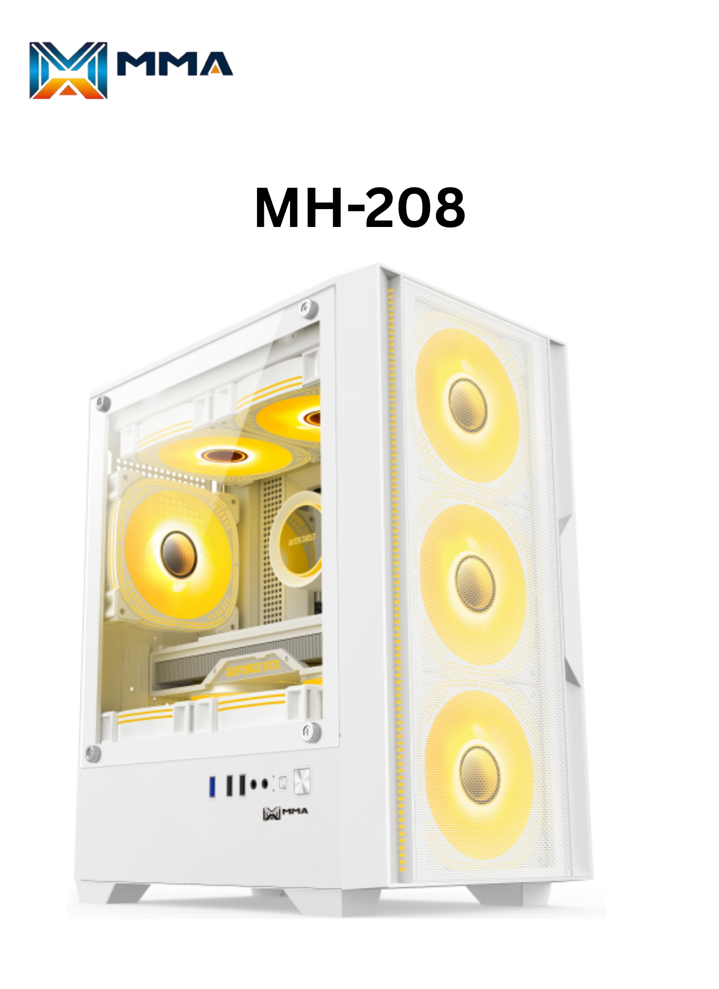 MMA MH-208 (White) M-atx/ITX PC case | Shopee Philippines