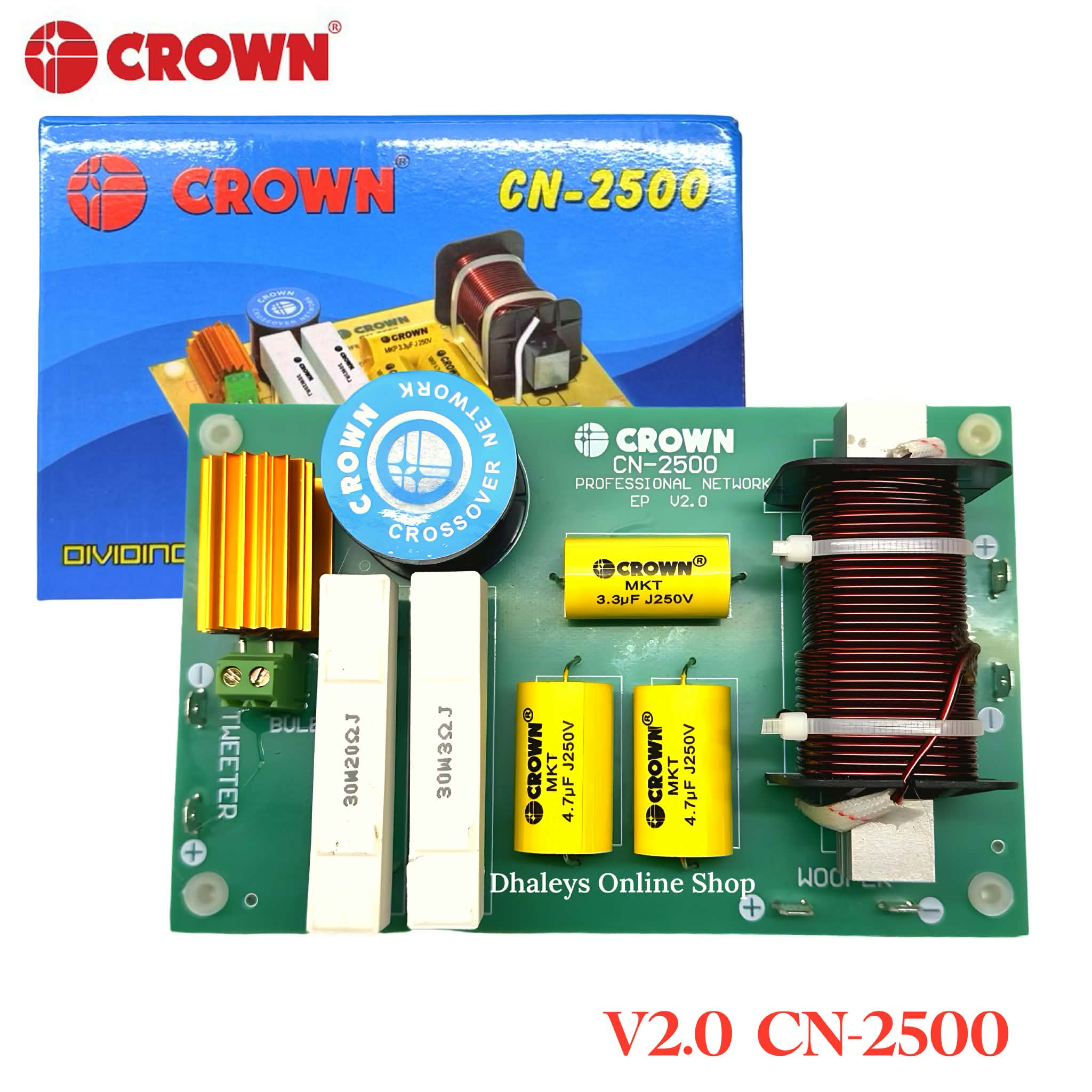 2026 Original Crown Dividing Network CN-2500 / CN2500 2-way 500 watts ...