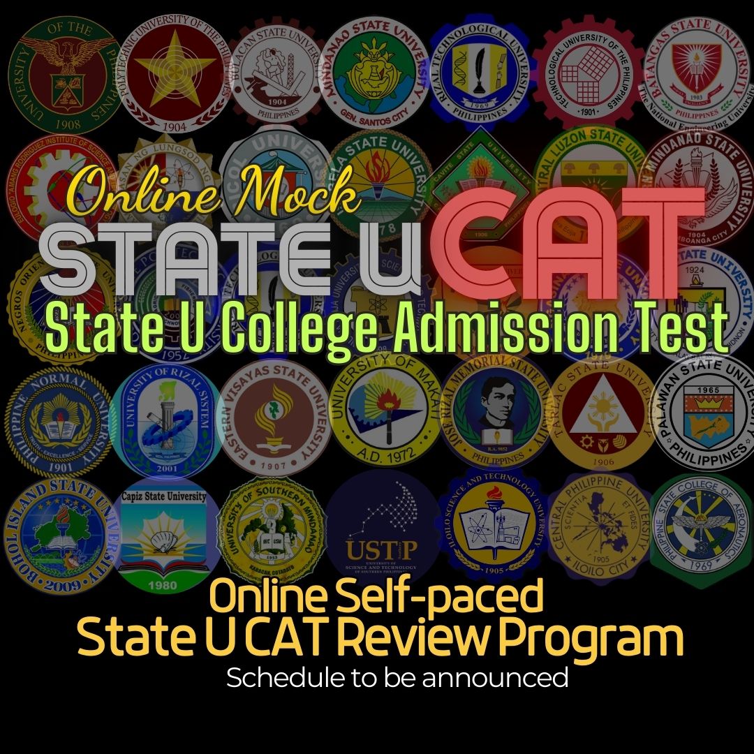 UPCAT, PUPCET, USTET, DCAT, ACET, PLMAT & CET Reviewer - Complete All ...