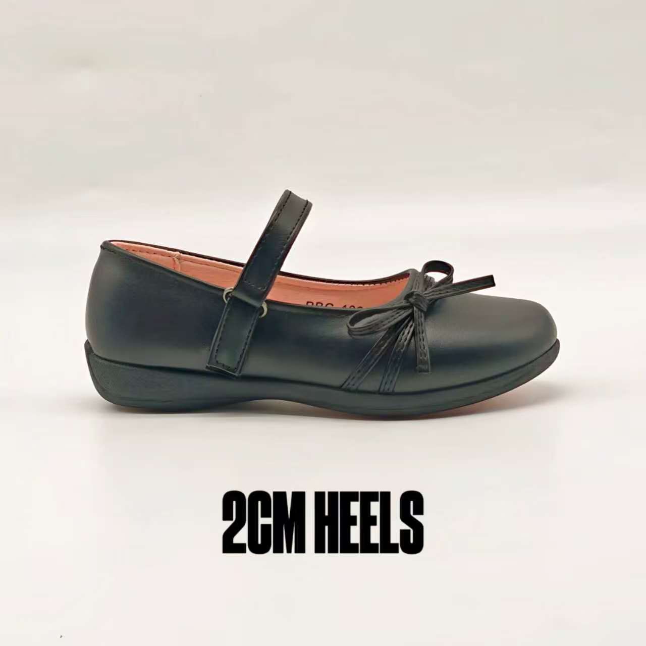 PERELLA Classic Ribbon Leather Black shoes For Girls Mary Jane School ...