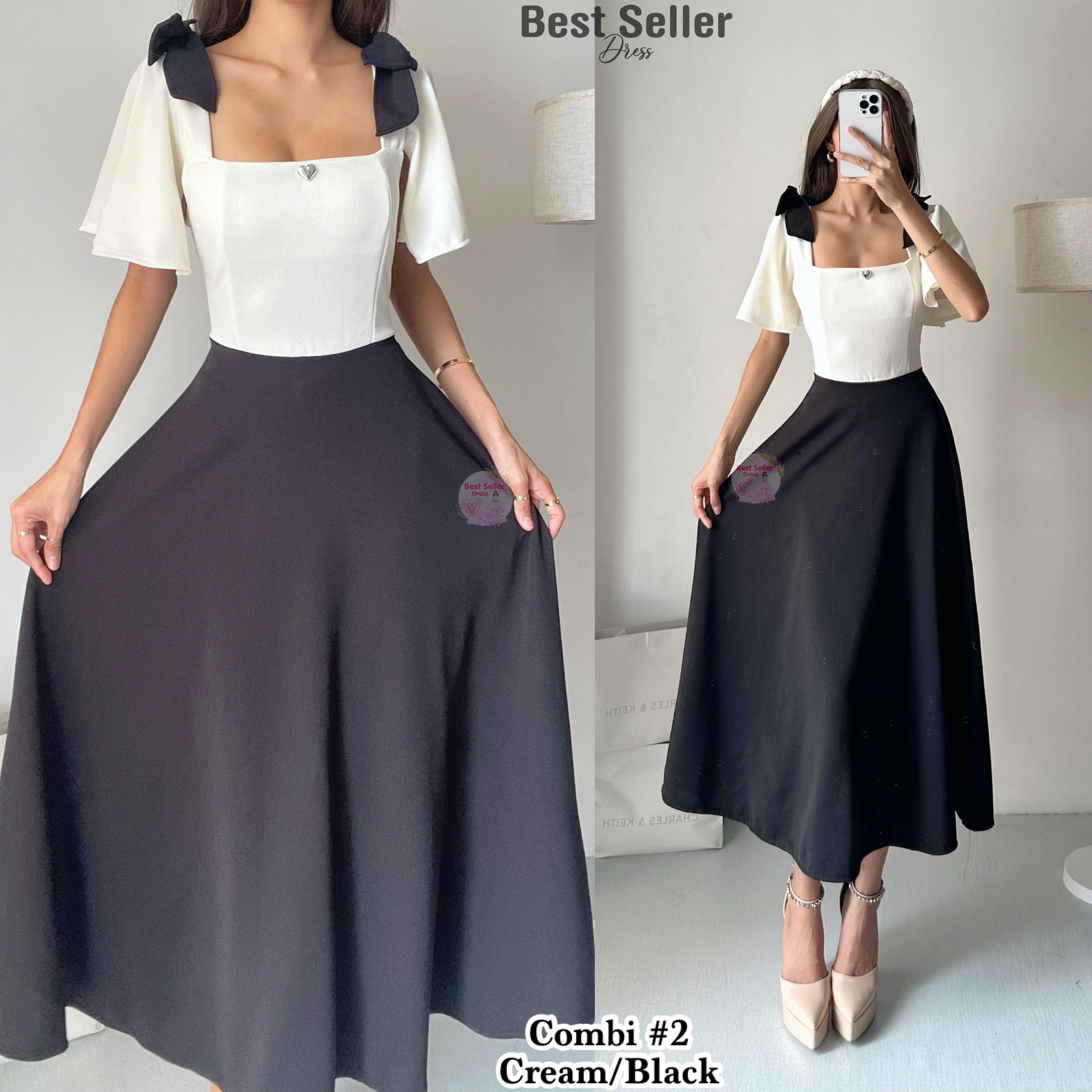 BSD Best Seller Carmella (XS-XXL) Corset Maxi Dress with Self-Tie Lace ...