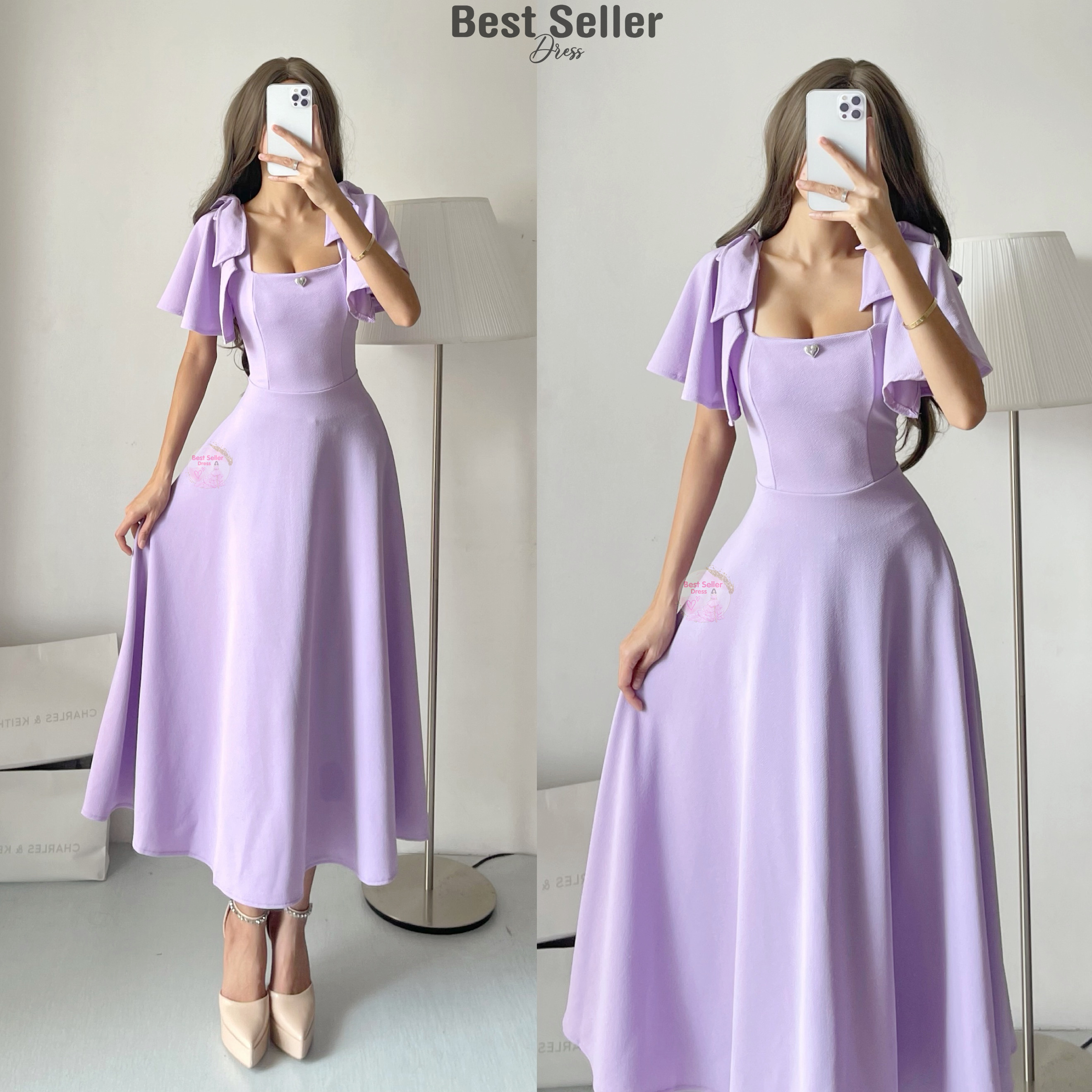 BSD Best Seller Carmella (XS-XXL) Corset Maxi Dress with Self-Tie Lace ...