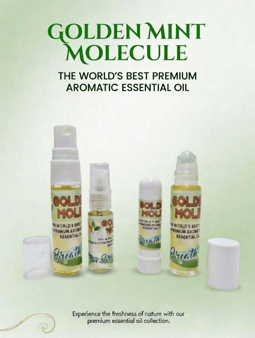 Authentic Golden Mint Molecule Essential Oil All-Natural Stress Relief ...