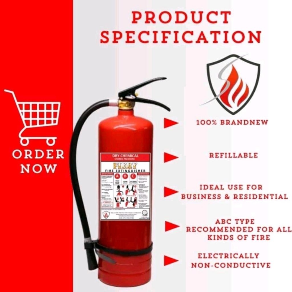 10lbs Dry Chemical Fiery Brand Fire Extinguisher | Shopee Philippines