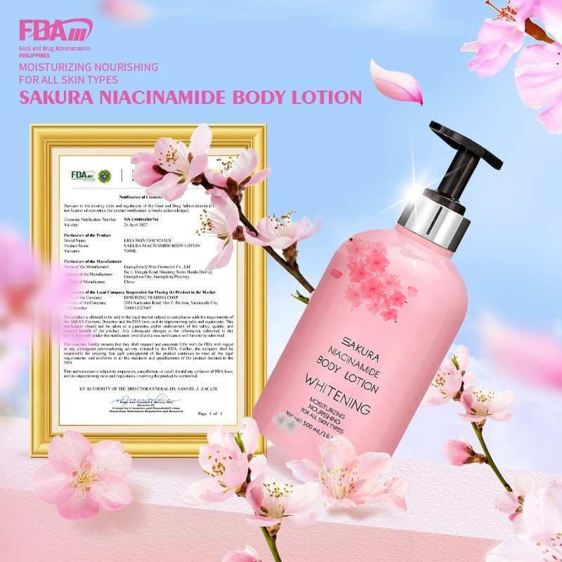 Sakura Niacinamide Body Lotion 500ml Skin Care Whitening Moisturizing ...