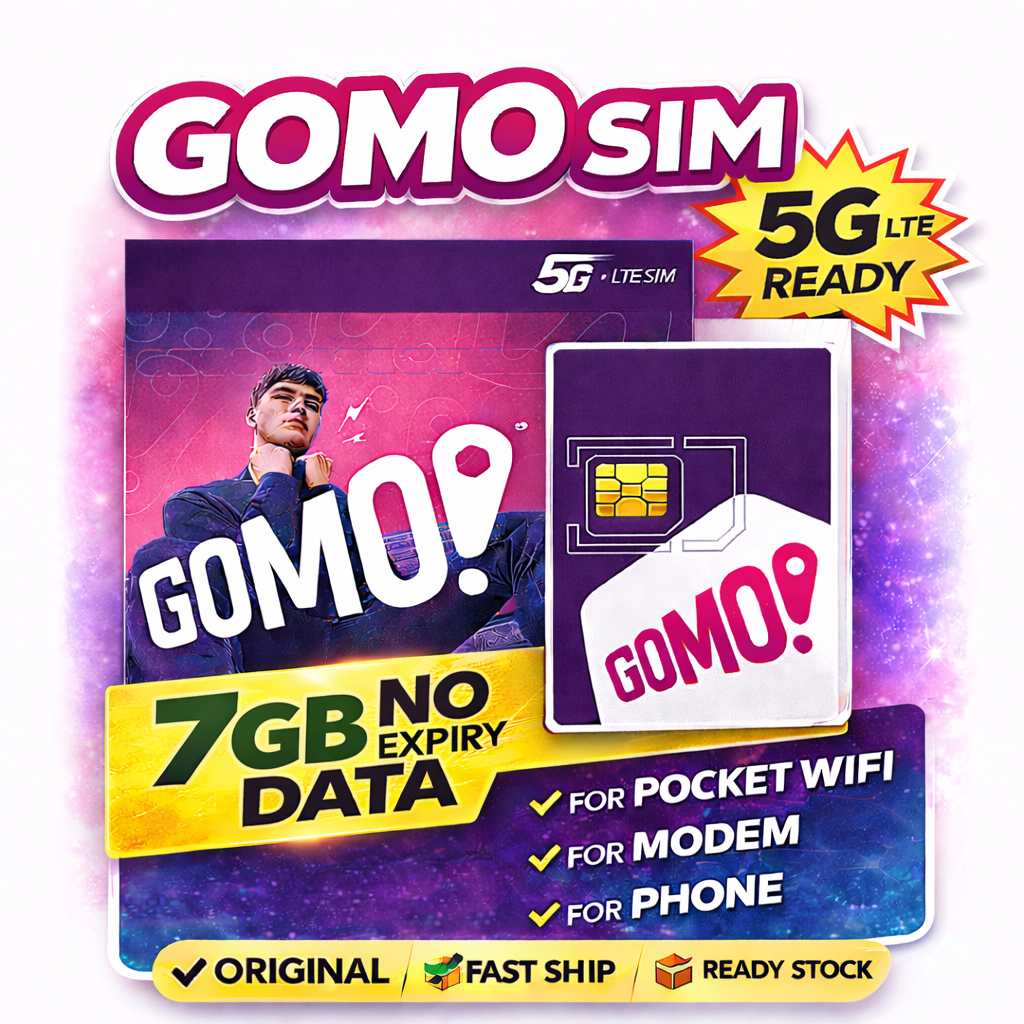 GOMO SIM Card 30 Days UNLI DATA | NO EXPIRY DATA | 5G LTE Ready | For ...