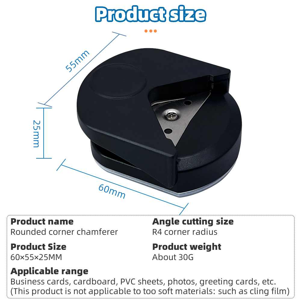 R4 Corner Puncher Corner Rounder Paper Punch Photo Card Edge Cutter DIY ...