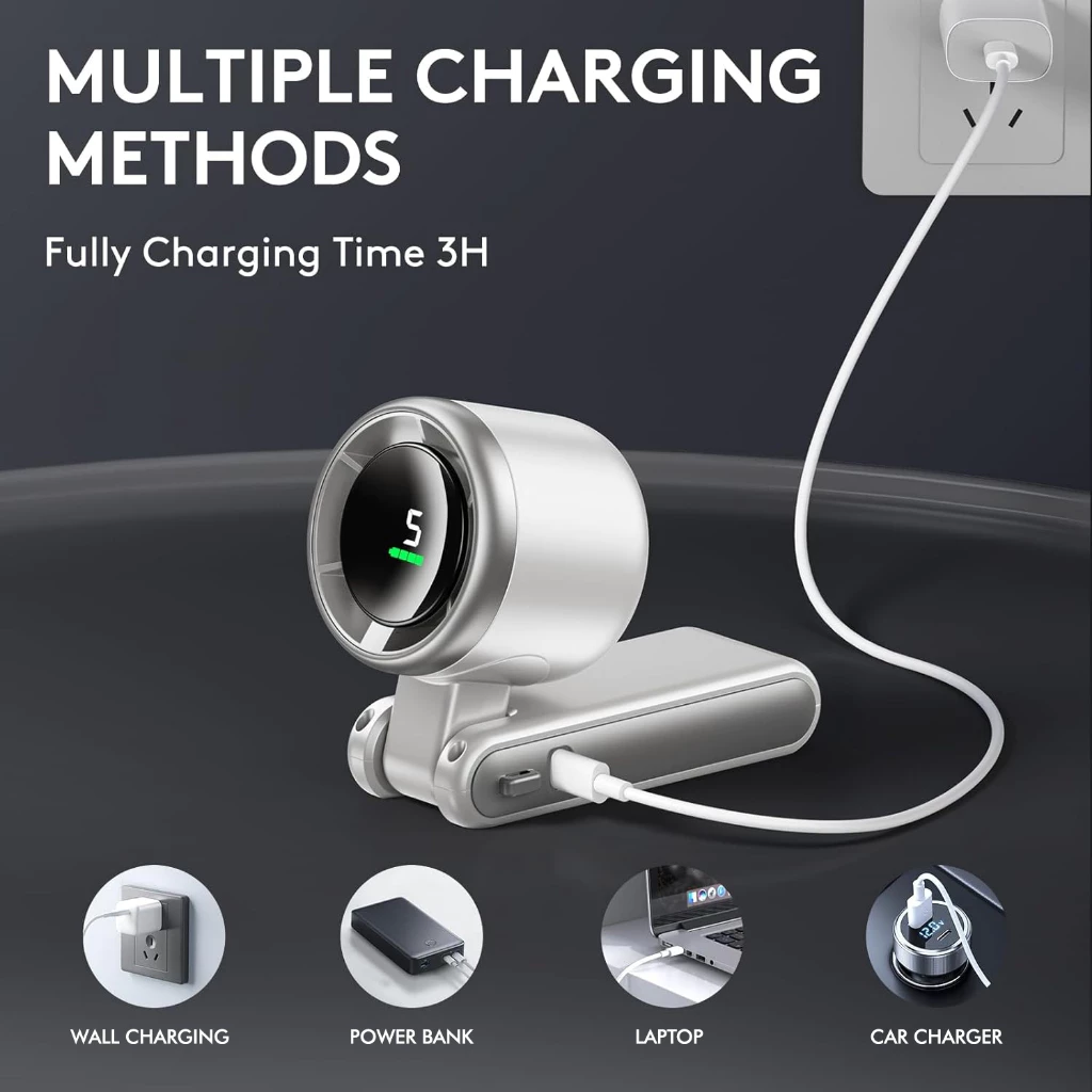 ⚡24H Delivery⚡ N68 Mini fan Rechargable Portable Turbo Fan 0-100 Level ...