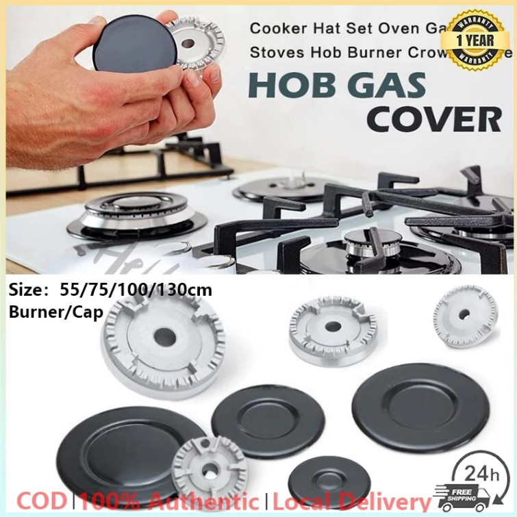 Universal Gas Hob Burner Crown & Flame Cap Cover – For Cookers & Oven ...