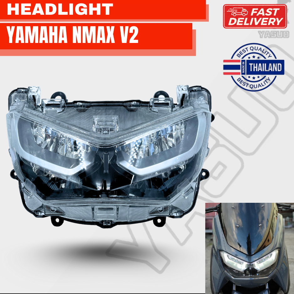 Motorcycle Headlight Assembly for Yamaha NMAX V2 (2020–2023) | Shopee ...