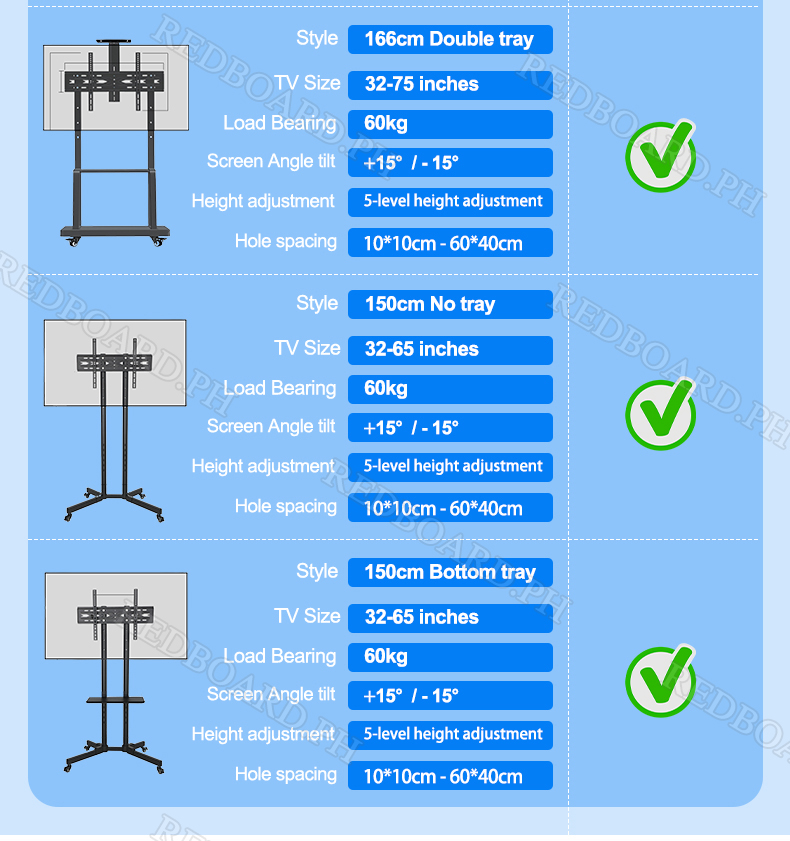TV Sand with Wheels TV Stand with Bracket TV Stand Table Furniture ...