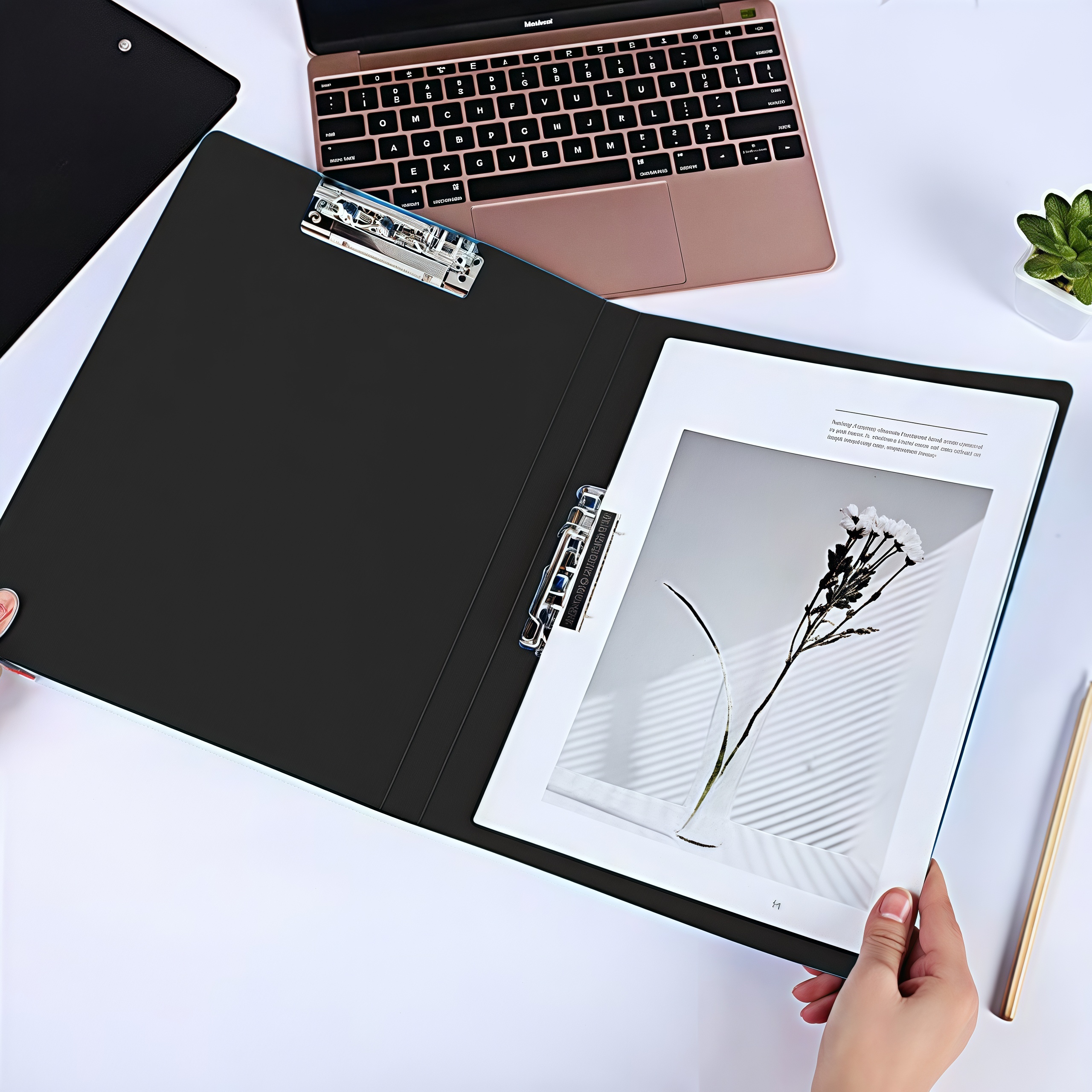 Clipboard File Folder With Spring Clip Long/Legal with Cover Double ...