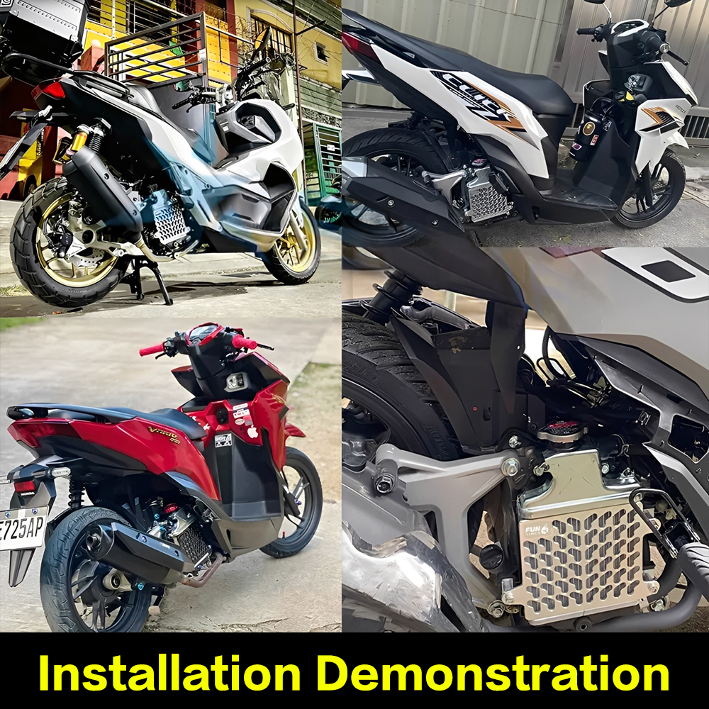 Aluminum Alloy Radiator Cover For Honda Click125 / Click150 / ADV150 ...