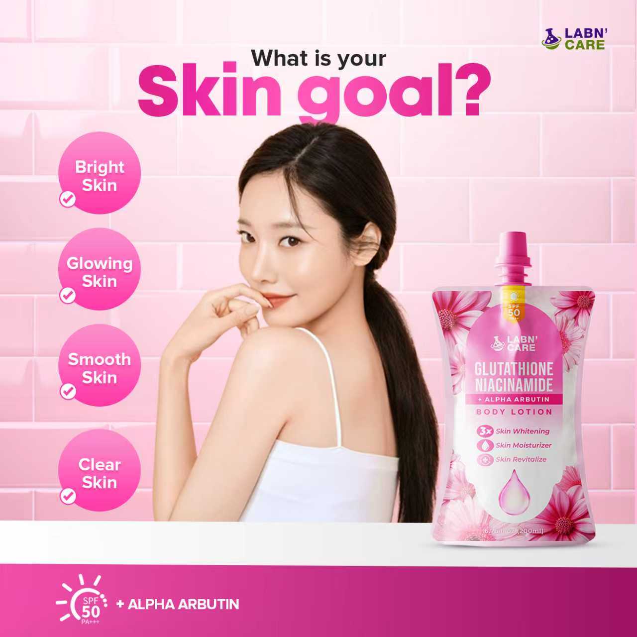 Labn Care Premium Glutathione & Niacinamide Body Lotion SPF 50 PA++ ...