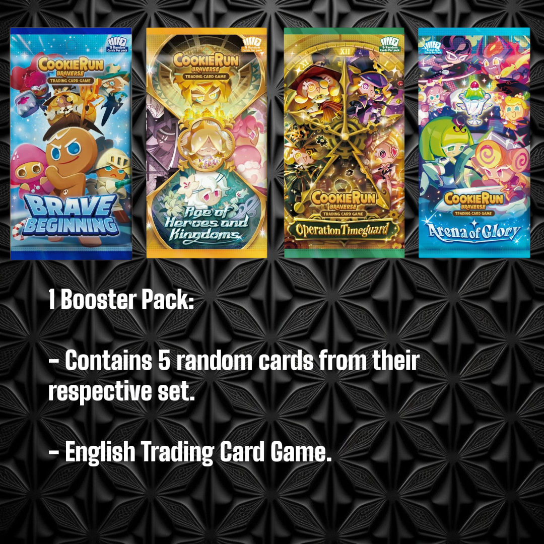 CookieRun Braverse TCG Booster Pack | Cookie Run Cards BS1 | BS2 | BS3 ...