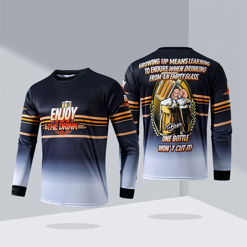 Long sleeve cycling for men Rding motorcycle jersey motor sports shirt ...