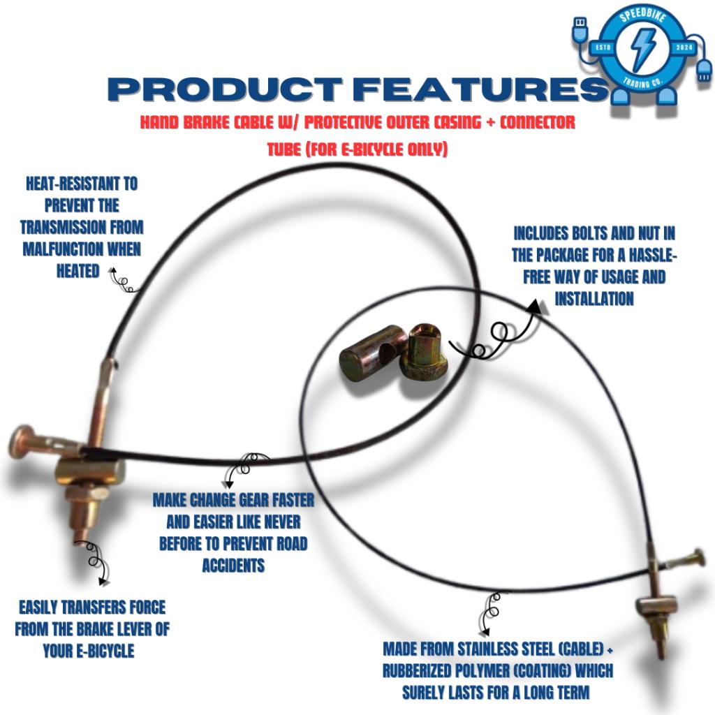 SpeedEbike EBIKE HAND BRAKE CABLE 70cm/700mm UNIVERSAL FOR EBIKE/ETRIKE 1PC | Shopee Philippines