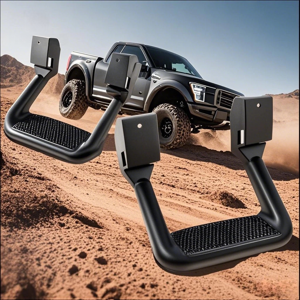 2PCS Truck Side Steps Bar Non-Slip Aluminum Pickup Stirrup Boards ...