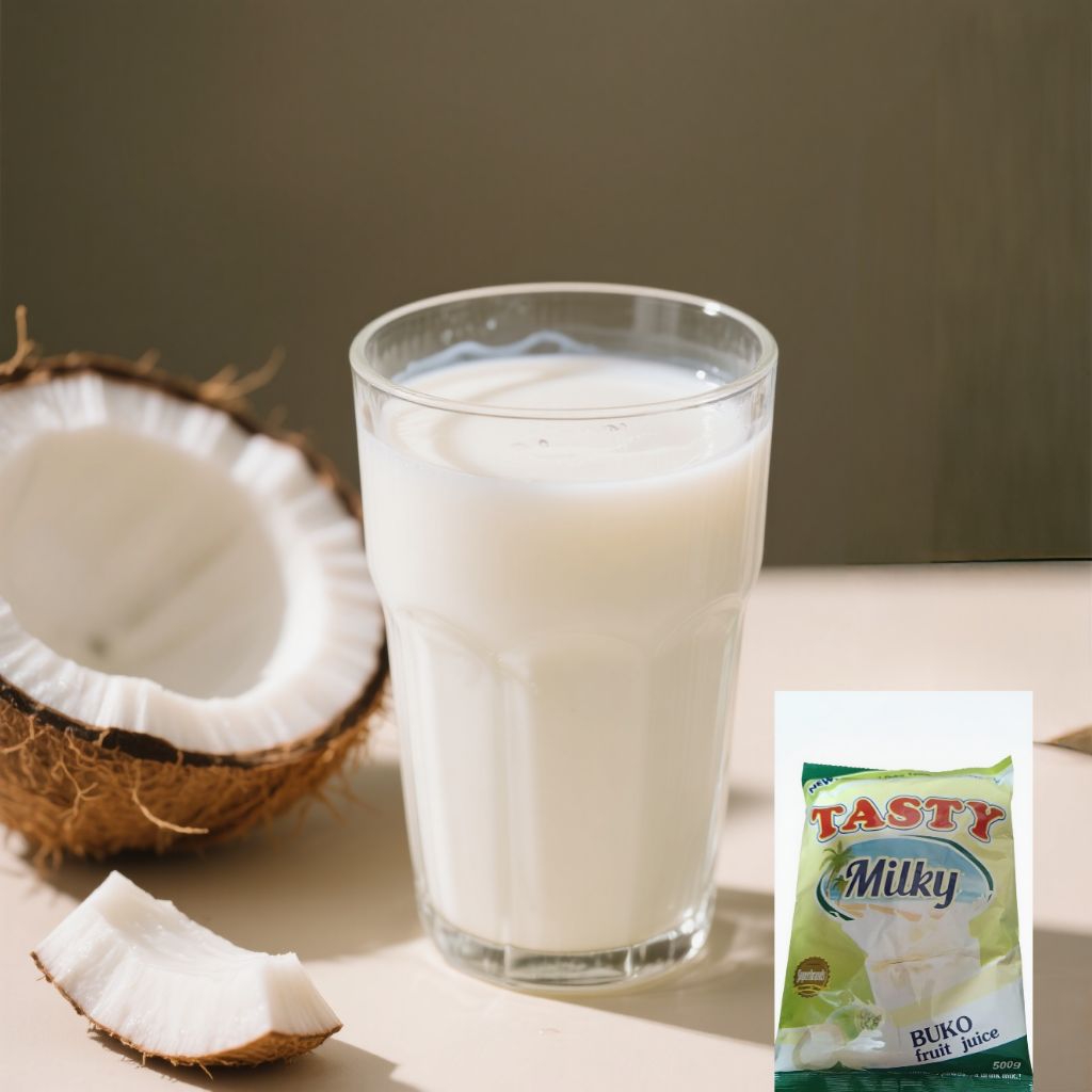HSS TASTY Milky BUKO fruit juice 500g | Shopee Philippines