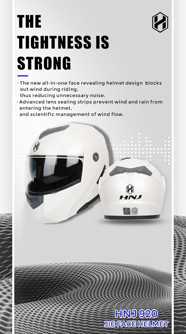 HNJ Modular Dual Visor Helmet Full Face for Motorcycle Men Women ICC ...
