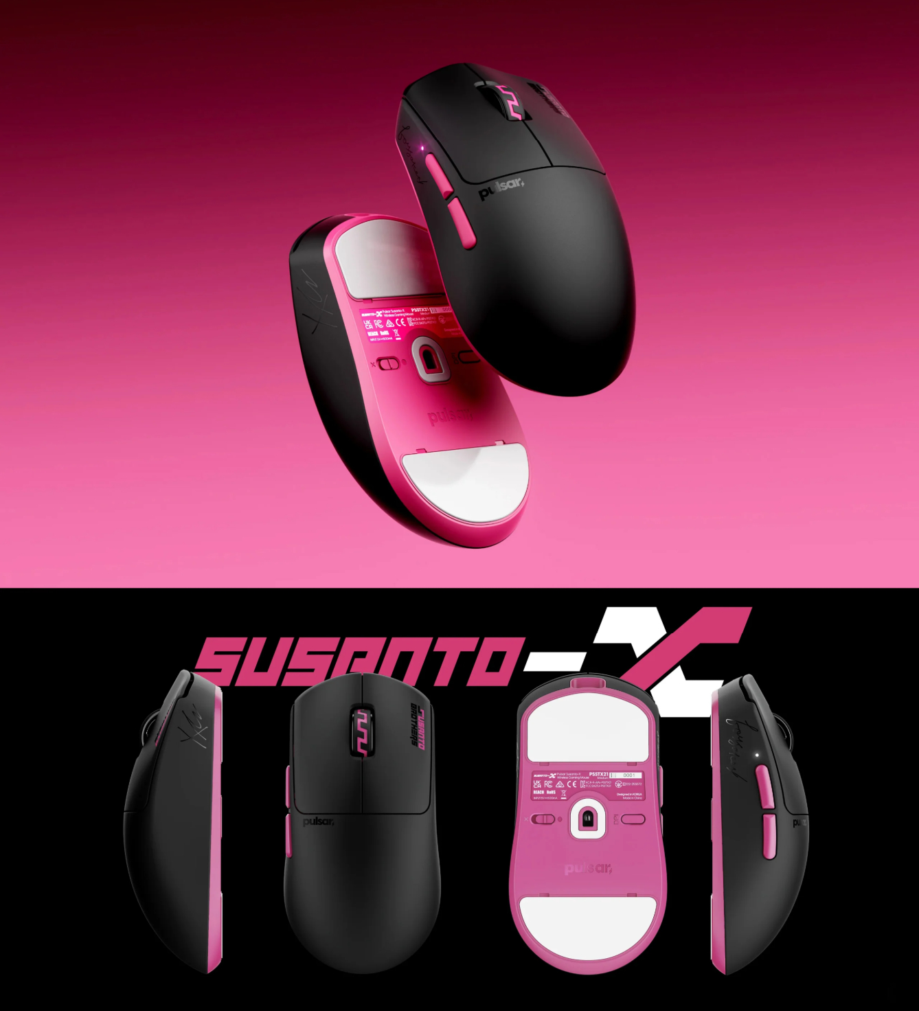 Pulsar Pro Series Susanto-X Esports Gaming Mouse Size 2 (Black ...