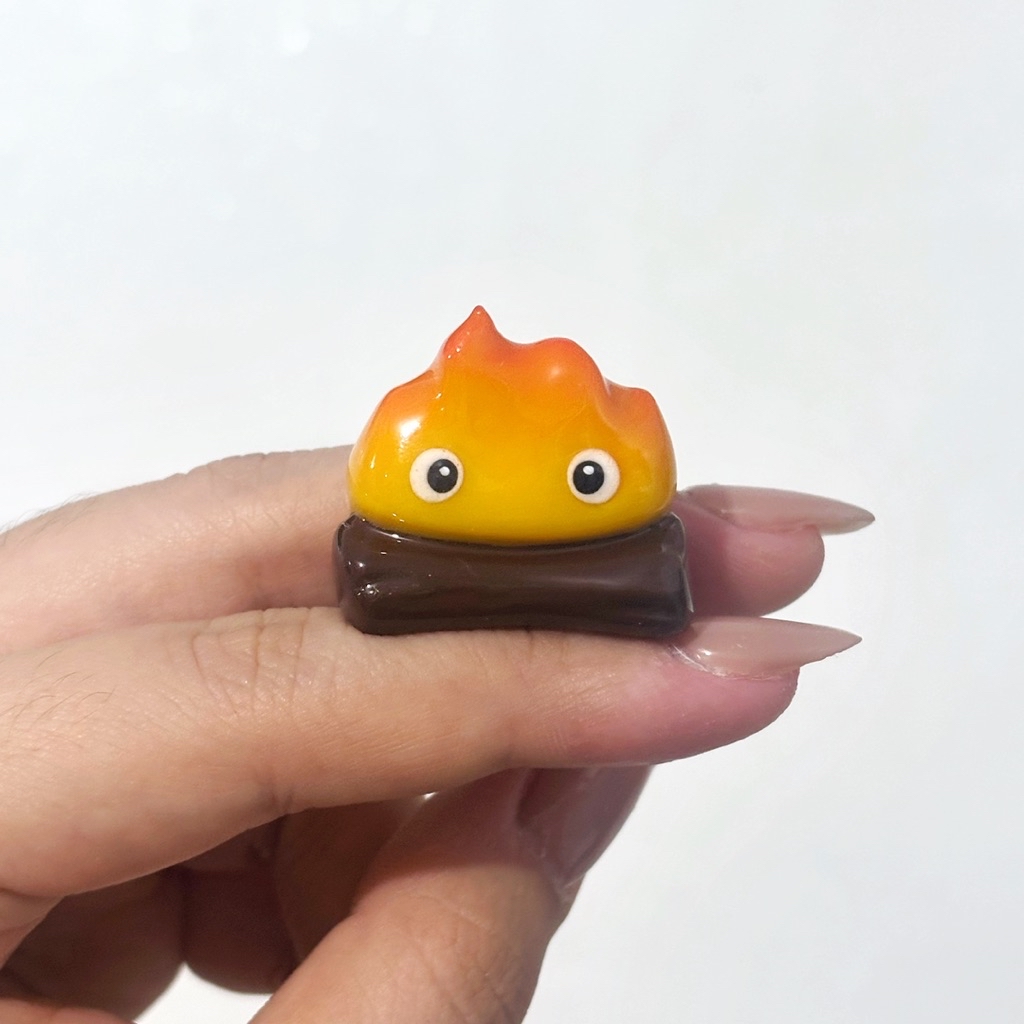 Studio Ghibli Totoro Jiji Calcifer Handmade Polymer Clay Phone Hipper ...