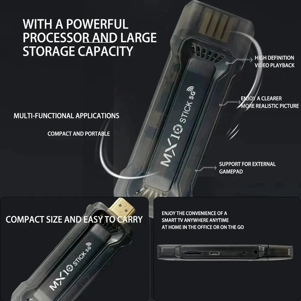 Transform Any TV into a Smart TV – Mini MX10 Android 11 Stick | Shopee ...