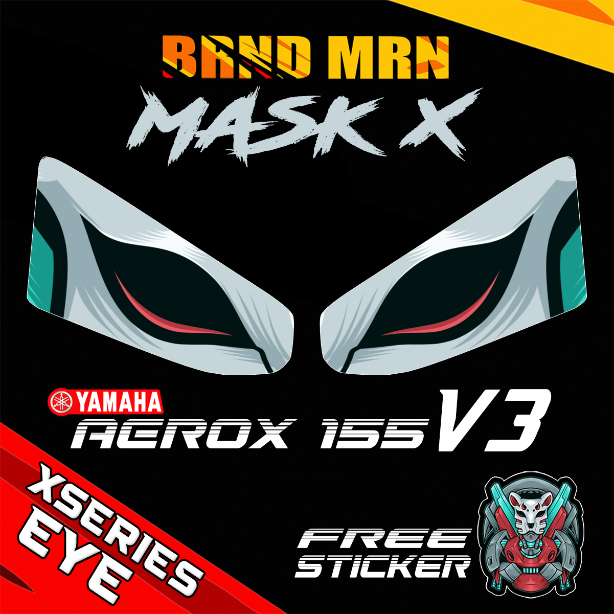 YAMAHA AEROX 155 V3 STD and SP Headlight Decal Clear Sticker Tint ...