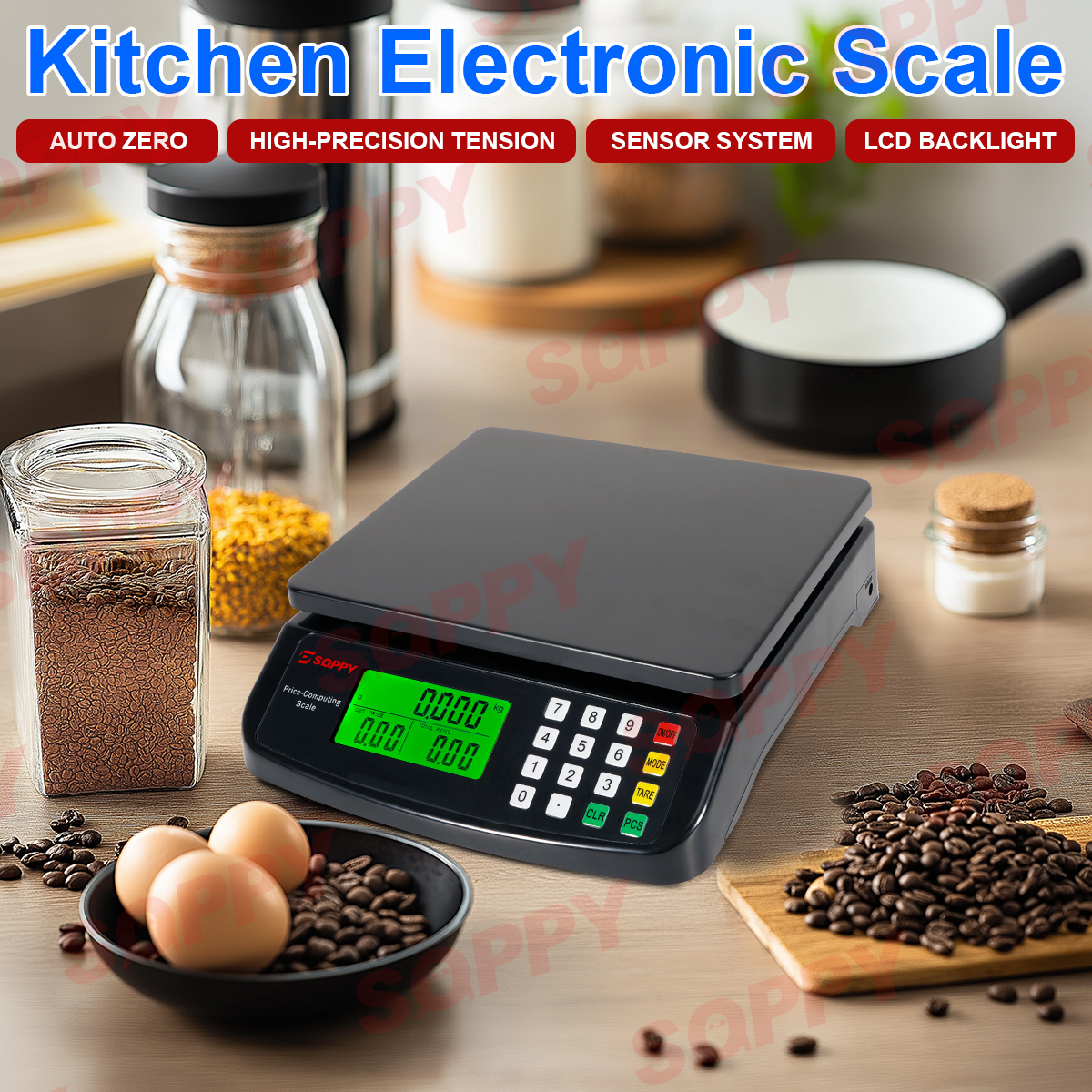Food scale Kitchen Scales Digital 30kg Electronic scale fruits Scales ...