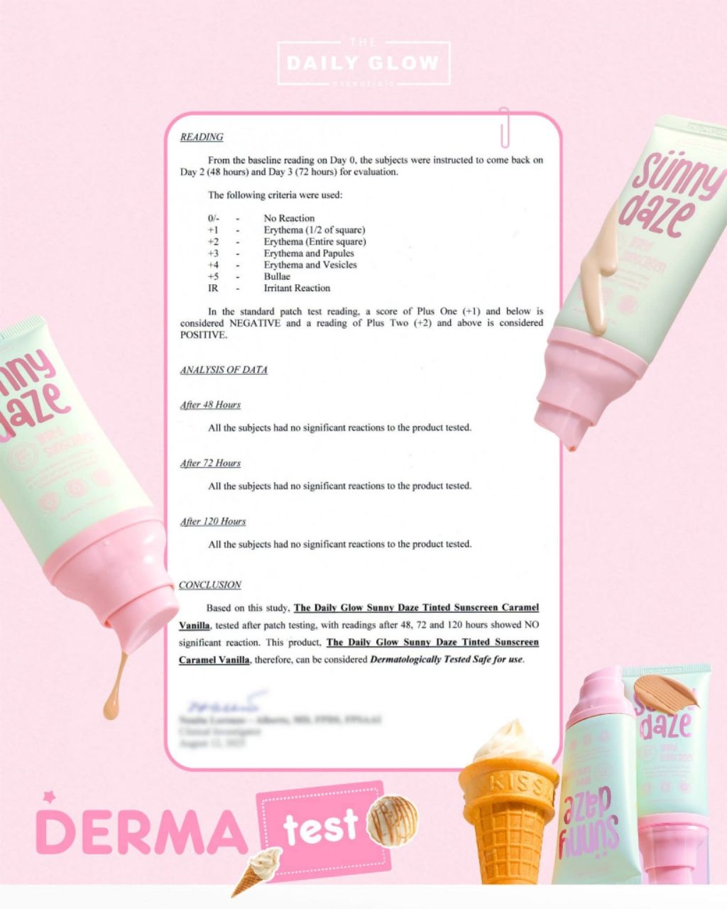 The Daily Glow Sunny Daze Tinted Sunscreen SPF50 PA+ face and body ...