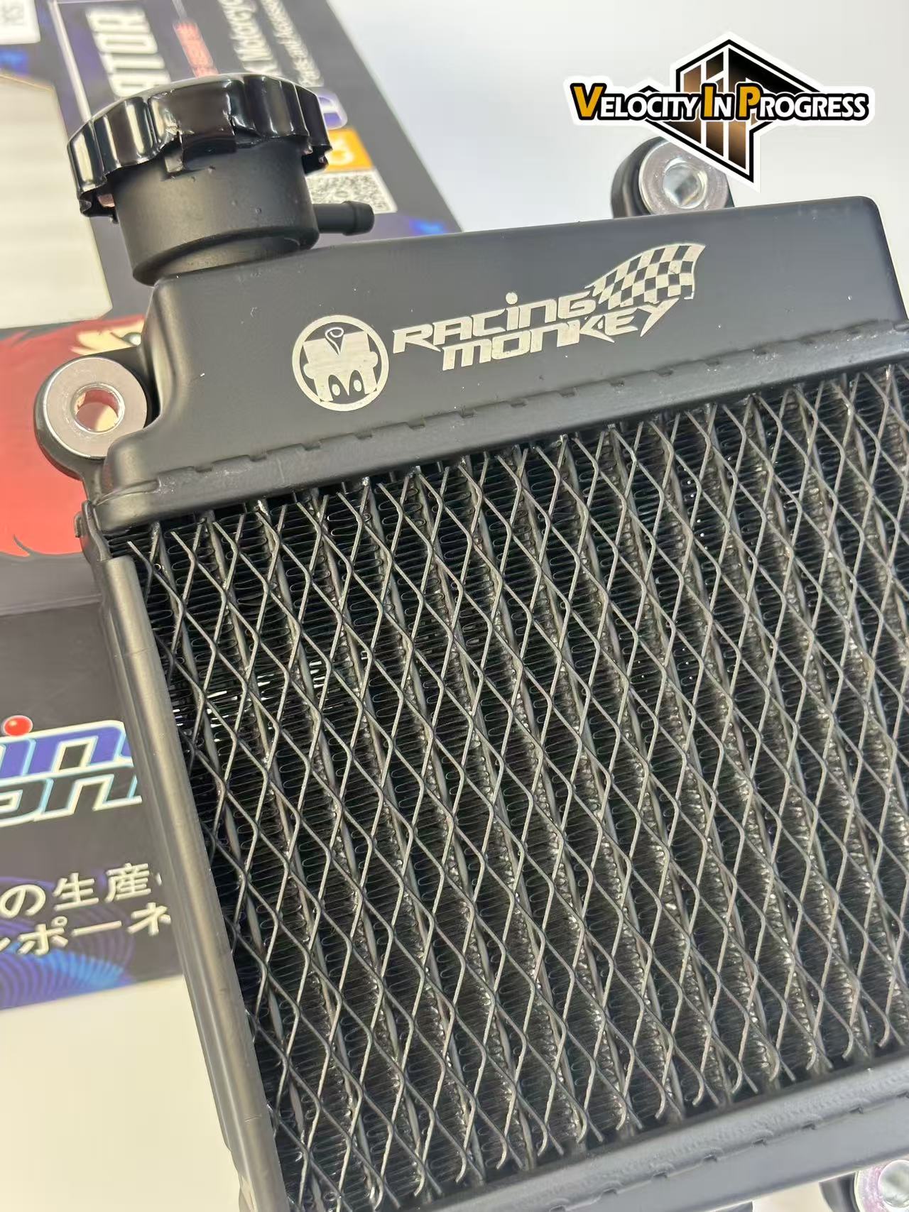RACING MONKEY 2 Rows Radiator (Black Edition) for Aerox V2 & Nmax V2 ...