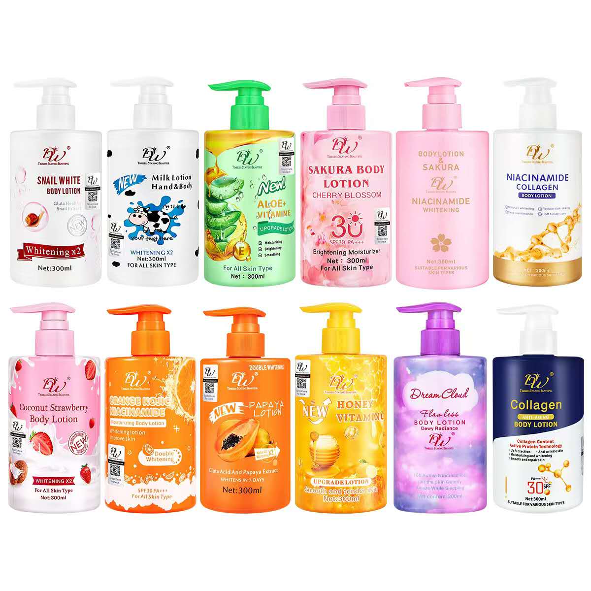 DW Brighten Body Lotion 300ml + DW Alpha Arbutin / Vitamin C Face ...