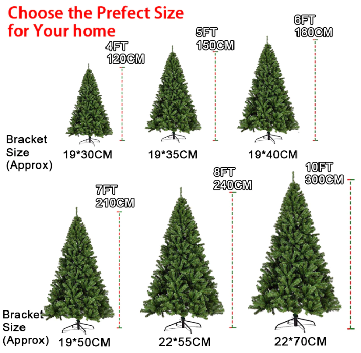 COD Christmas Tree With Lights Christmas 4-8FT Festive Party christmas ...