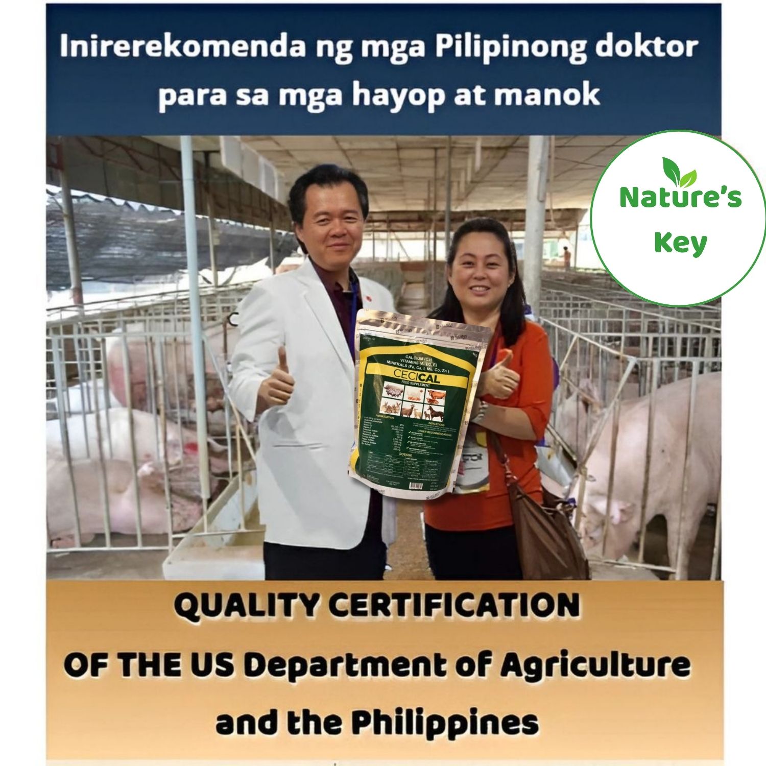 1kg Cecical Powder (Calcium) Feed Additive (Vitamin & Minerals) for ...