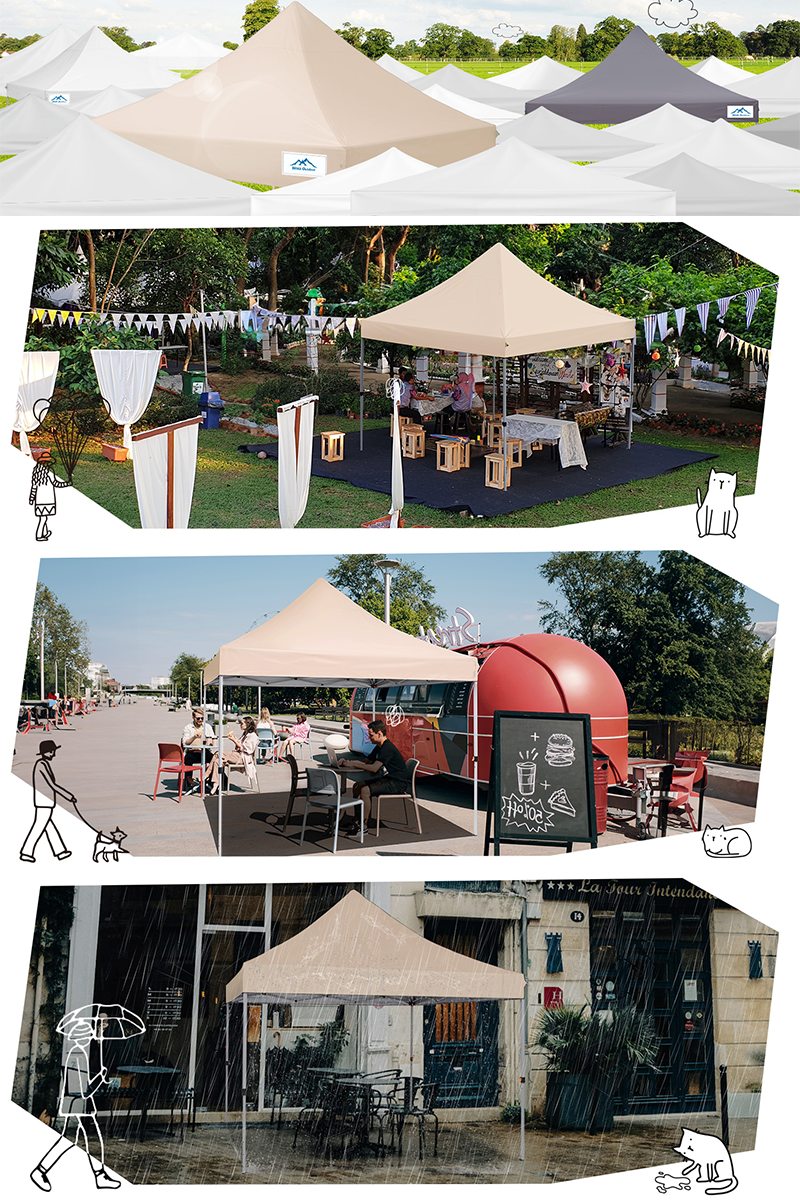 Retractable Car Tent Canopy Tent 2X2 2X3 3X3 3X4.5 3X6 Khaki Blue Tent ...