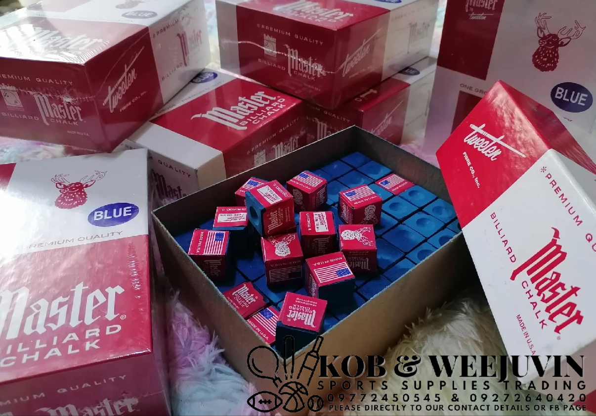 US MASTER CHALK ORIGINAL FROM USA. BILLIARD CHALK (144PCS) | Shopee ...