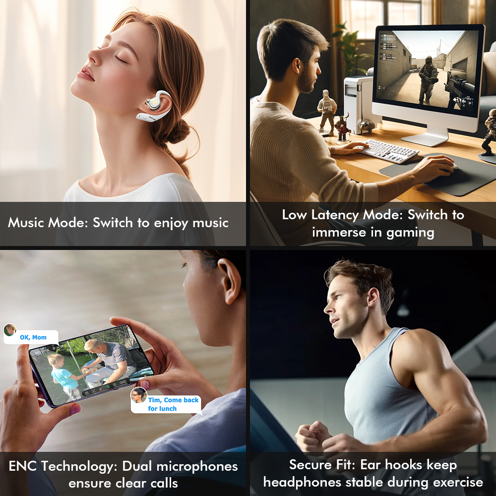 POPCORN BASS X8 Pro Earphone plus BM01 Bluetooth module TWS Earhook ...