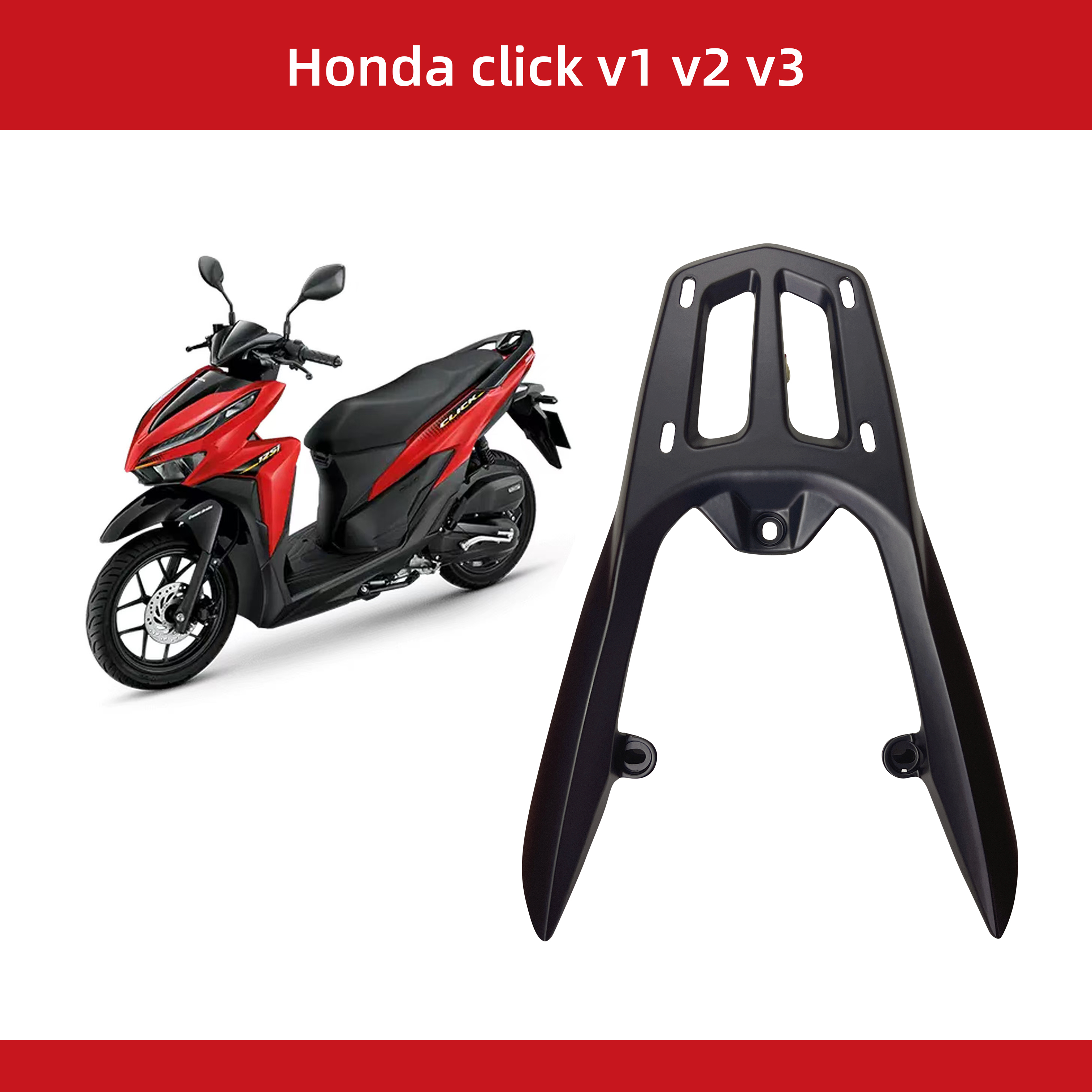 honda click 125/150 bracket honda click V1 V2 V3 bracket click topbox ...