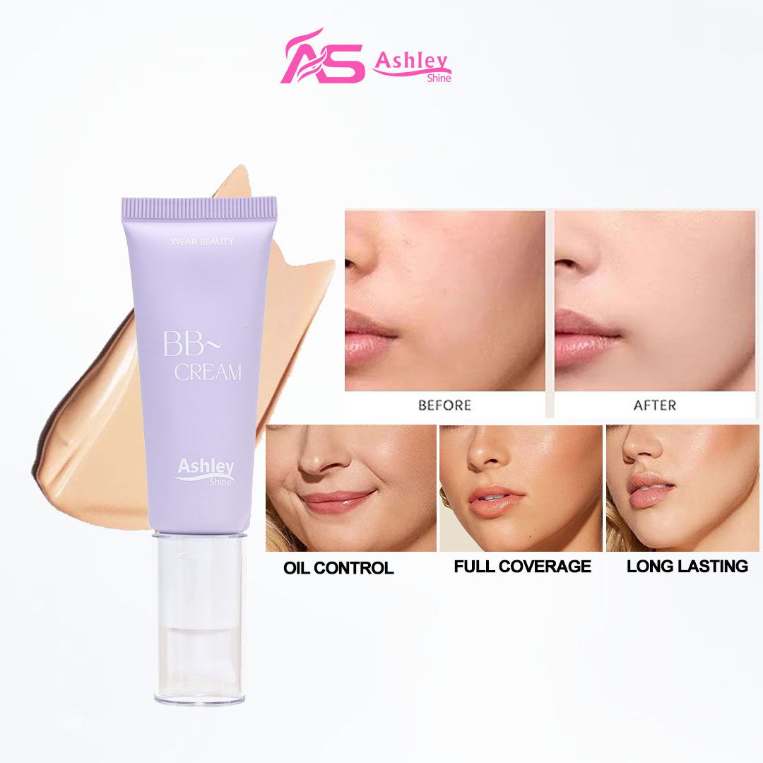 Ashley Shine BB Cream Liquid Foundation Matte Cover Glow 30g Foundation ...
