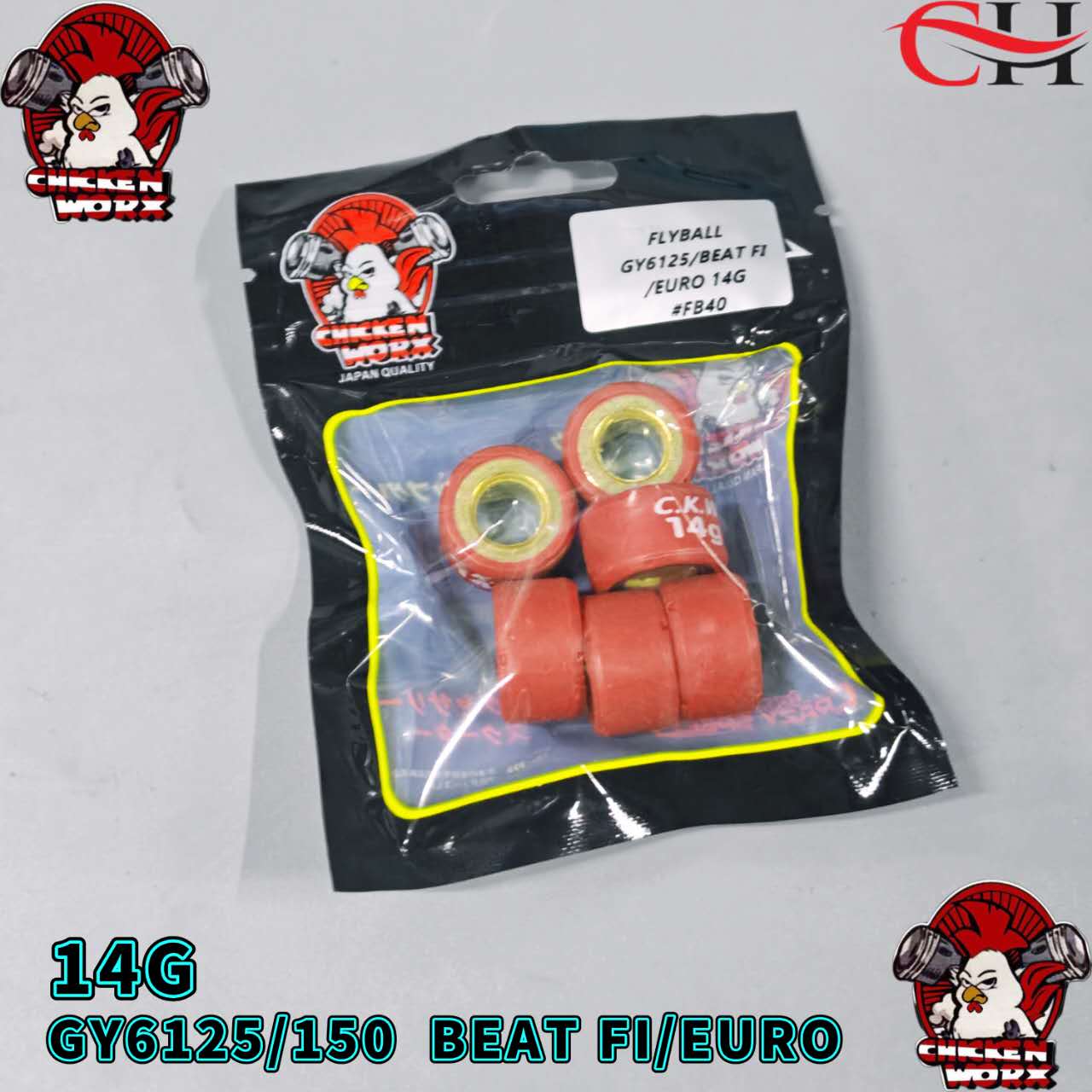 CHICKEN WORX FLYBALL FOR BEAT FI /GY6 125/150/EURO 7G 8G 9G 10G 11G 12G ...