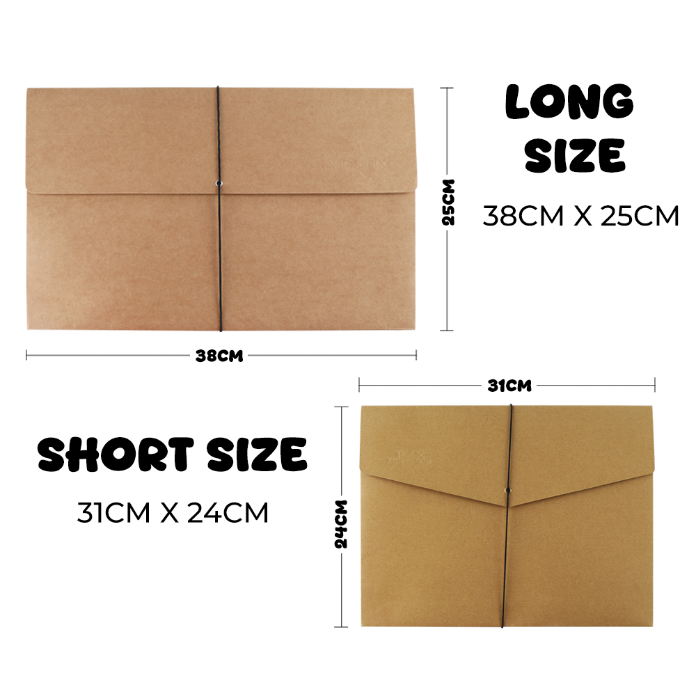 FCI Expanding Envelope W/Garter Protfolio Short and Long P/X File ...