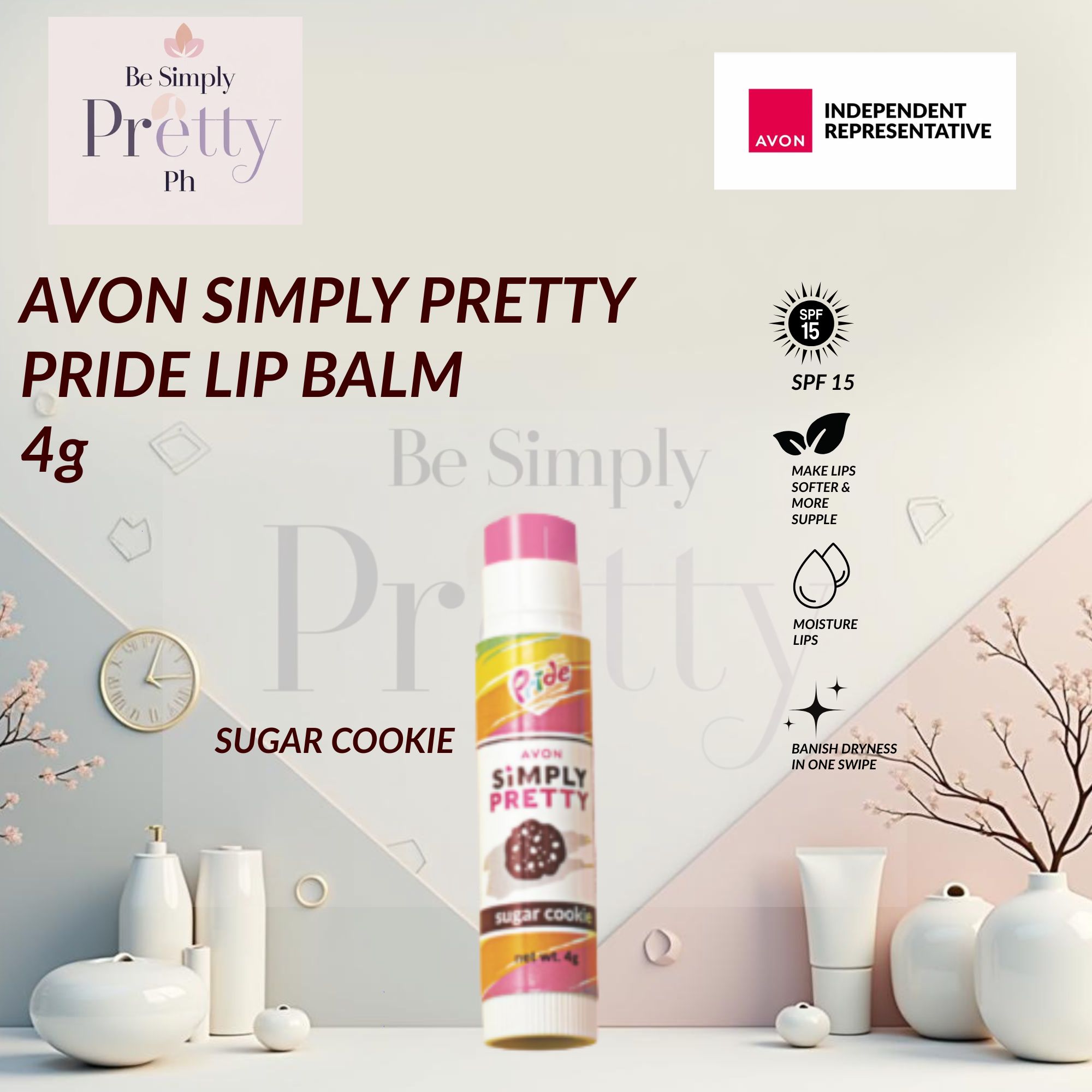 AVON SIMPLY PRETTY HOLIDAY FLAVORS MOISTURIZING LIPSTICK 4g | Shopee ...