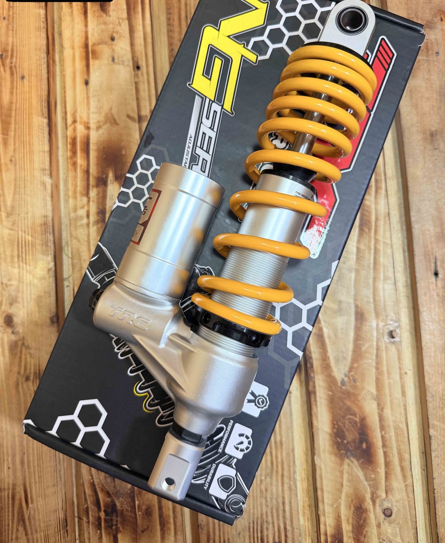 MIOLS1 BRAND NEW TRC CLICK 125, CLICK 150,MIO SPORTY,MIO I 125 M3 REAR SHOCK ADJUSTABLE ...